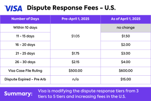 How the Latest Visa Fee Changes as of April 1, 2025 Affect Merchants